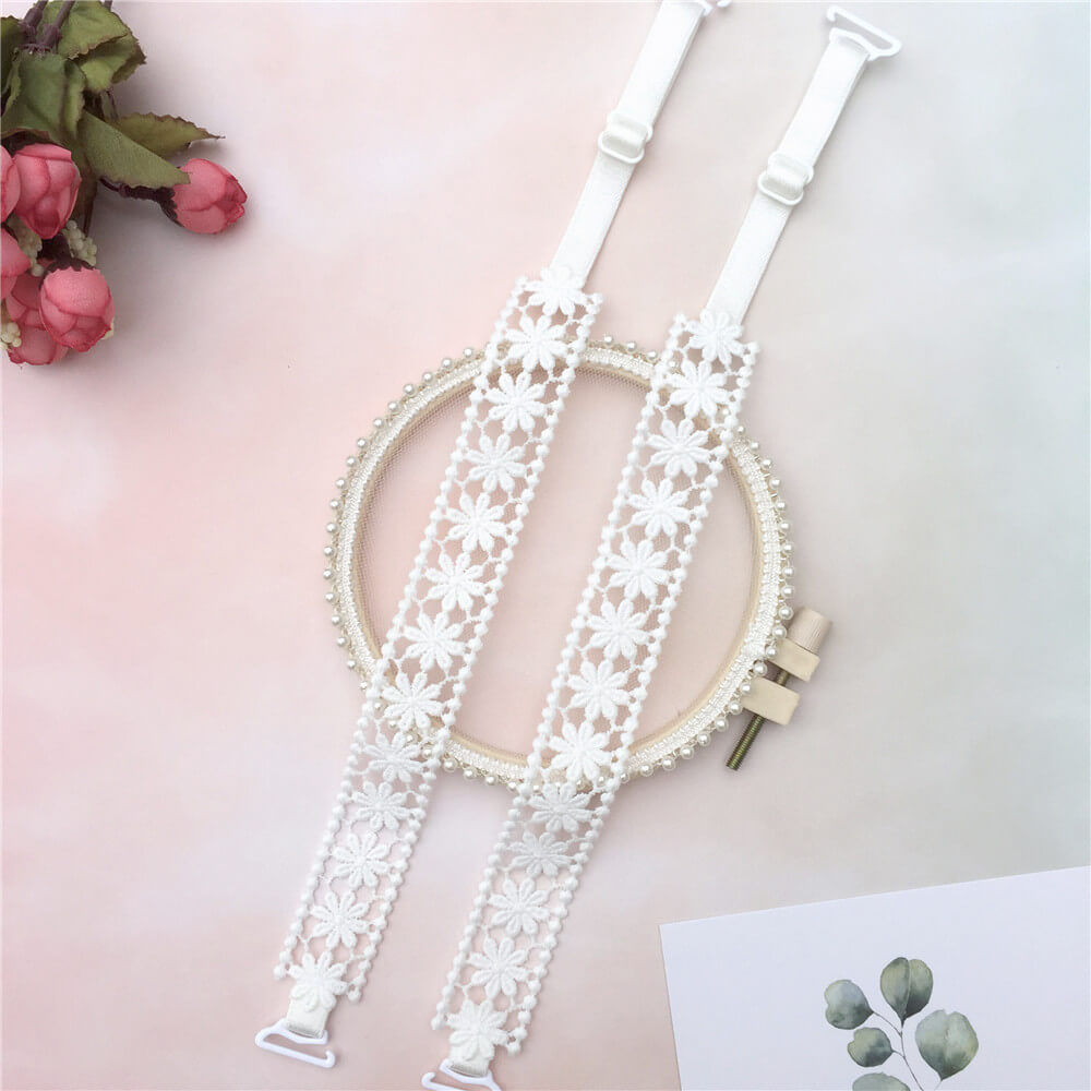 White Flower Bra Strap – Moly Story