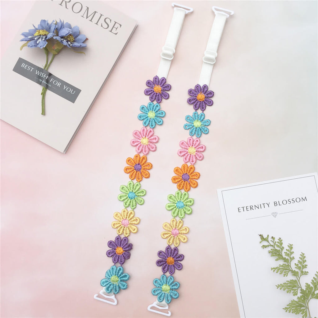 6 Color Daisy Removable Bra Straps – Moly Story