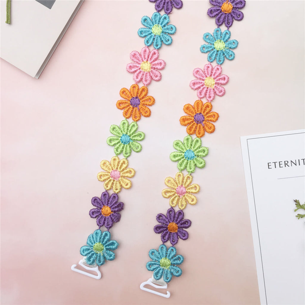 6 Color Daisy Removable Bra Straps – Moly Story