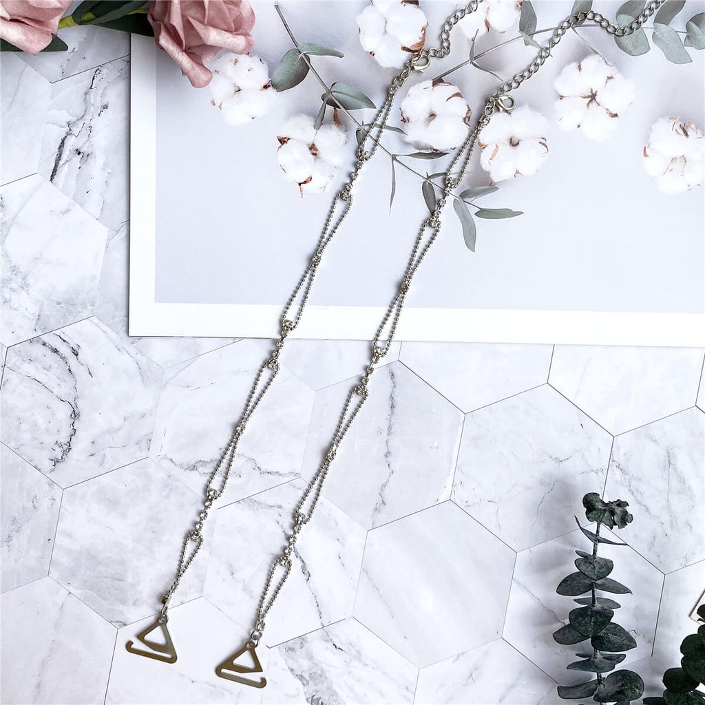 Metal Chain Rhinestone Bra Strap – Moly Story